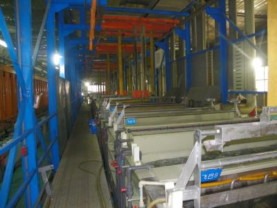 China Fully Automated Rack Plating Line Nickel Plating Machine With Flight Bar Transfer for sale
