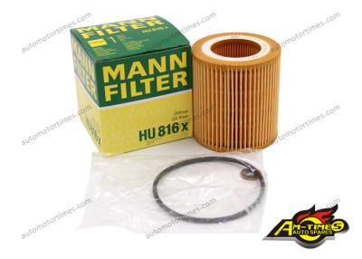 China Cartriage Filter Auto Oil Filter Element Replacement 11427566327 7566327 HU816X E61HD127 For BMW for sale