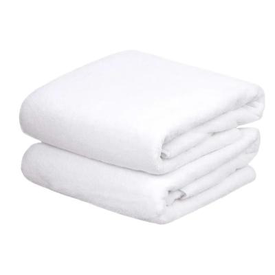 China Sustainable Plain white Embroidered Logo hotel bath towels 100% cotton 5 star hotel spa luxury bath towels for sale
