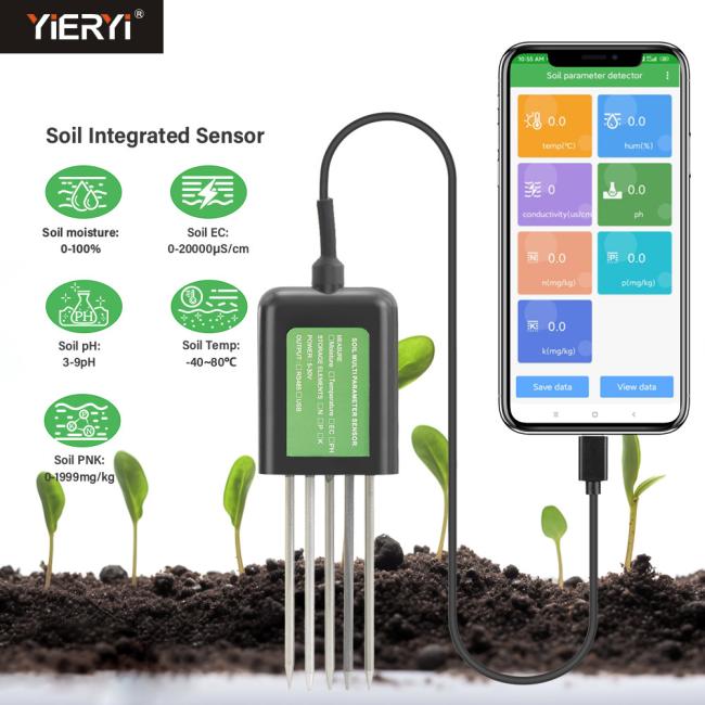 7-in-1 USB Soil Sensor front view