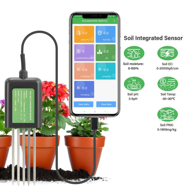 7-in-1 USB Soil Sensor close-up