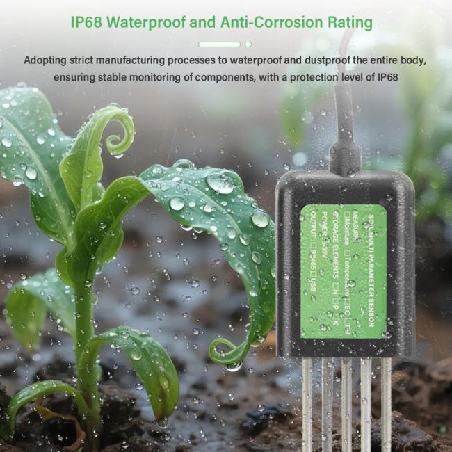 7-in-1 USB Soil Sensor side view