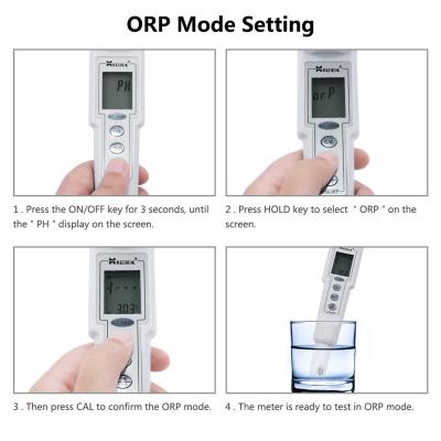 China Waterproof Digital Handheld Ph Meter Automatic Water Analyzer Control Range 0.0~14.0ph +/-500mv for sale
