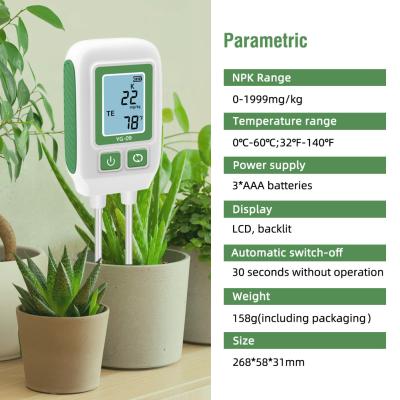 China Plastic YIERYI YG-09 Soil Fertility Meter / Npk Soil Tester Lightweight for sale