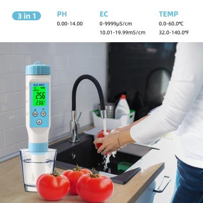 China Yieryi BLE-9902 Bluetooth pH Meter – Multi-Function EC & Temperature Tester for Pools, Aquariums, and Hydroponic Water Quality for sale