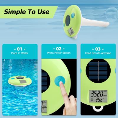 Chine Moniteur de piscine solaire intelligent de haute précision avec écran LCD vert clair à vendre