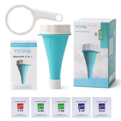 China Multi-Parameter Digital Water Analyzer pH/EC/TDS/CL/ORP/Temp Meter Smart 6-in-1 water quality tester for Swimming Pool for sale