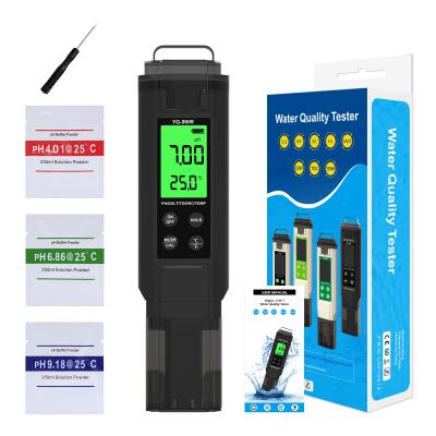 Cina 5 in 1 Calcolatore digitale di salinità del pH TDS EC Tester con retroilluminazione per il monitoraggio della qualità dell'acqua in vendita