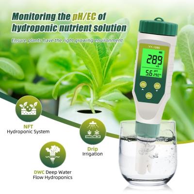 China 5-in-1-Mehrparameter-PH-Meter mit Hintergrundbeleuchtung für Labor-Aquarien PH TDS Salzgehalt EG-Temperaturmessgerät zu verkaufen