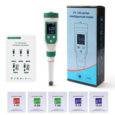 China Wireless Digital Bluetooth PH Detector PH Meter For Food, Meat, Cheese Cosmetics Versatile Accurate for sale