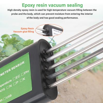 China 7-in-1 USB Soil Sensor Soil Tester Agriculture Soil EC PH NPK Nutrient Meter For Android for sale