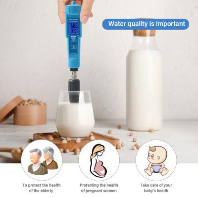 China Automatic Calibrating PH Meter Replaceable Probe For Hydroponics Soil Cheese Meat Lab Water for sale