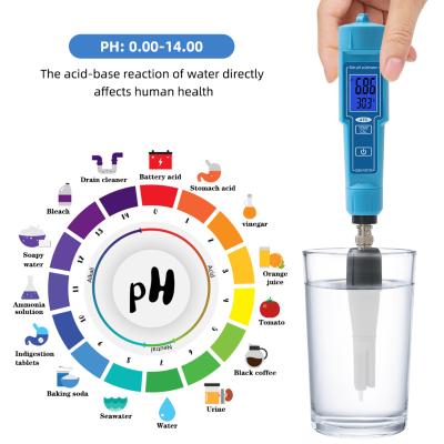 China Automatic Calibrating PH Meter Replaceable Probe For Hydroponics Soil Cheese Meat Lab Water for sale