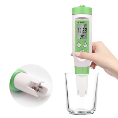 China Professional 3-in-1 Digital pH Meter with Bluetooth Mobile App for High Accuracy 0.1 pH Water Quality Testing for sale