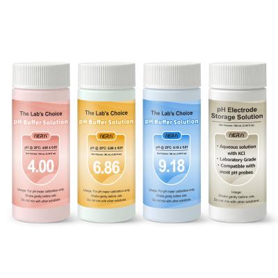 China Lab-Grade pH Meter Calibration Kit with Airtight Sealed Color-Coded Beakers for Accurate pH Testing for sale