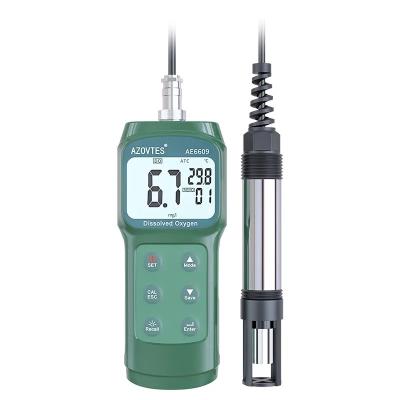 China High Precision AE6609 Portable 3.5m Probe Dissolved Oxygen Meter with ATC for Aquaculture & Wastewater for sale