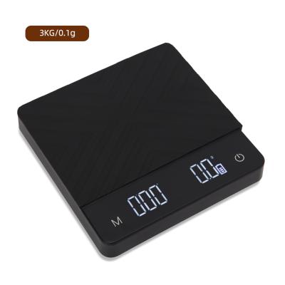 China Digital Kitchen Scale with Type-C Charging Integrated Touch Screen Timer and Waterproof Design for Coffee and Food Measurement for sale