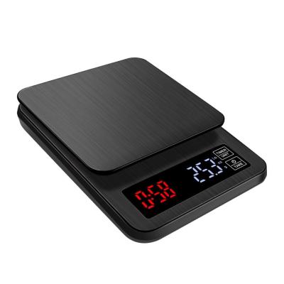 China Mini LCD Digital Electronic Coffee Scale with Timer 5kg/0.1g Precision and 4 Unit Conversion for Kitchen Use for sale