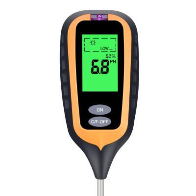 China 6-in-1 Soil PH Meter Garden Soil PH / Fertility / Moisture / Light / Air Humidity / Temp Multi Functional Soil Testing Tool for sale