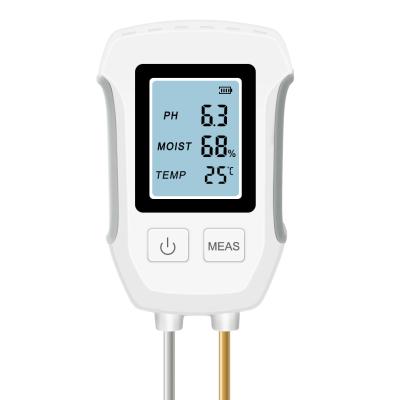 China LCD Display Backlight 3 In 1 Garden Flowers Sensor Plants Acidity Humidity Detector PH Meter Soil Moisture Tester for sale