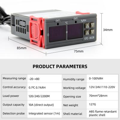 China Temperature Humidity Control Digital Thermometer Hygrometer AC 110V 220V for sale
