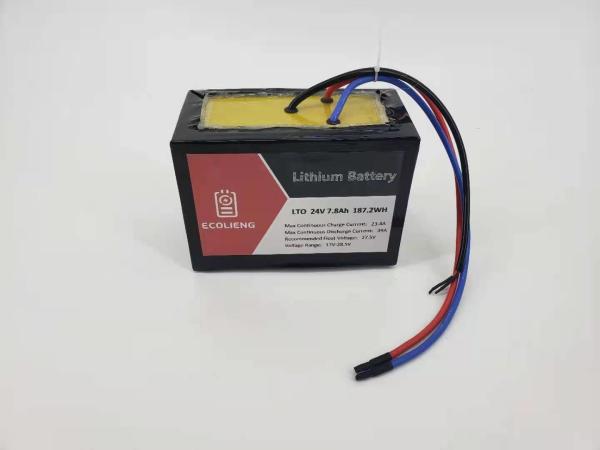 Quality 24V 7.8Ah Lithium Titanate LTO Battery Pack For Solar Tracker / Electric Door for sale