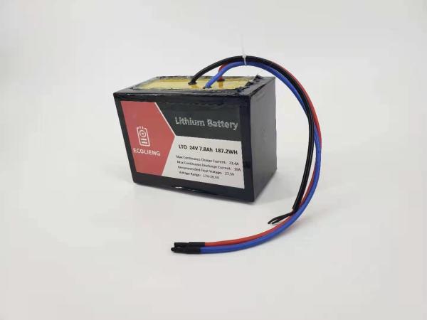 Quality 24V 7.8Ah Lithium Titanate LTO Battery Pack For Solar Tracker / Electric Door for sale