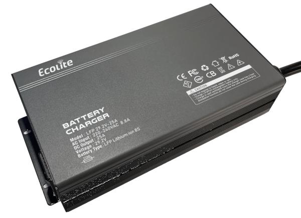 LFP 29.2V 25A RV Batería de litio IP20 Protección 283x142x64mm
