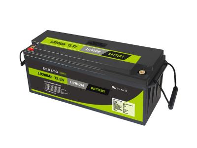 중국 12V 200Ah LiFePO4 리?? 배터리 가벼운 고온 범위 유지보수 무료 판매용