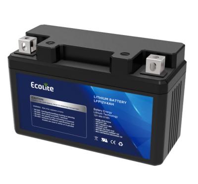 China Lightweight 12.8V lithium iron Motorcycle starting battery integrated BMS for sale
