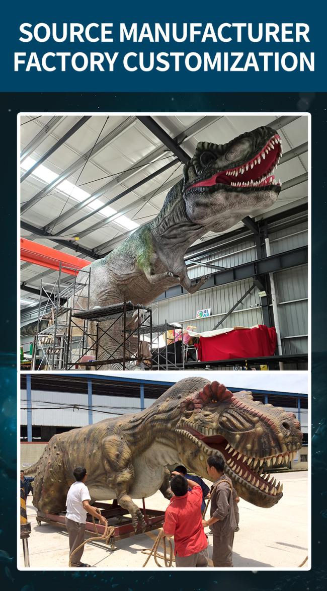 Detailed dinosaur model close-up