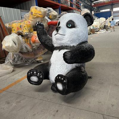 China Lifelike Animatronic Animal / Animatronic Panda Model For Theme Park for sale