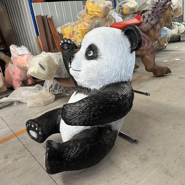 Quality Lifelike Animatronic Animal / Animatronic Panda Model For Theme Park for sale