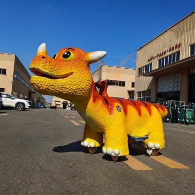 중국 어린이 애니마트론 공룡 승차 놀이공원 전기 공룡 차 판매용
