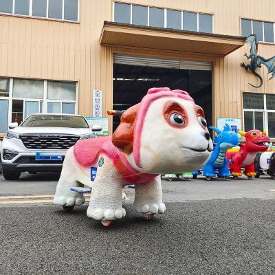 Cina Dinosauro per bambini Moneta a cavallo Animatronic Animal Dinosauro per centro commerciale in vendita