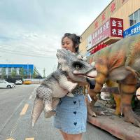 China Realistic Dinosaur Hand Puppet Customized for Dino Theme Park for sale