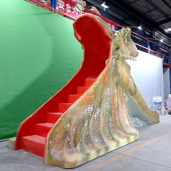 Quality Animatronic Realistic Dinosaur Slide For Dino World / Amusement Park for sale