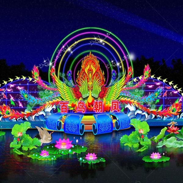 Quality Themed Chinese Traditional Lantern Customized Light Show Handcrafted Lantern for sale