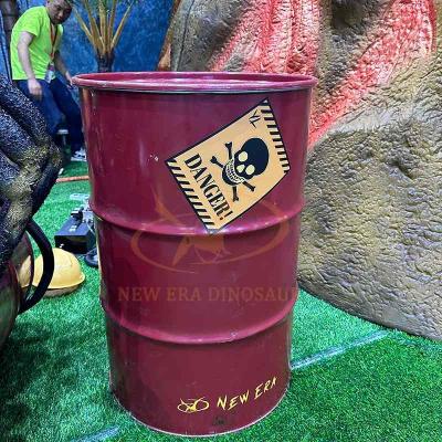 China Spoken House Animatronische rekwisieten Spinnerolievat voor pretpark Te koop