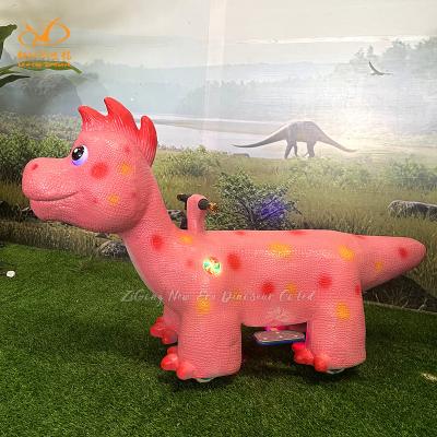 Cina Animatronic Dinosaur Ride per genitori e bambini insieme Coin Operato Dino Animal Car in vendita