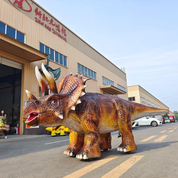 Quality Simulation Electric Brachiosaurus Walking Animatronic Dinosaur Ride for Kids for sale