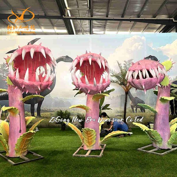 Quality Realistic Animatronic Piranha Plant Simulation for Plant Park and Exhibition for sale