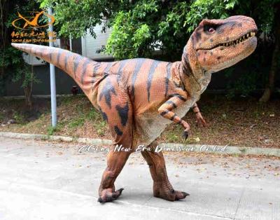 China Adult Realistic Dinosaur Costume , Theme Park Lifelike Dinosaur Clothes for sale