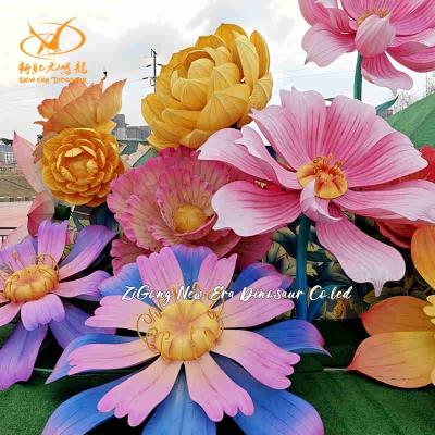 China Exhibition Chinese Flower Lantern Arts Mechanical Design / Graphic Design for sale