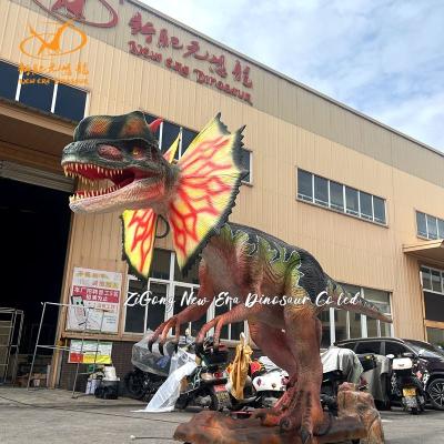 Cina Modelli realistici di dinosauri Dilophosaurus a grandezza naturale per mostre e spettacoli in vendita
