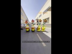 amusement park ride on dinosaur electric scooter with steel frame and remote control