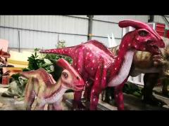 Parco di divertimenti di dimensioni reali Animatronic Realistic Dinosaur Model per il parco a tema