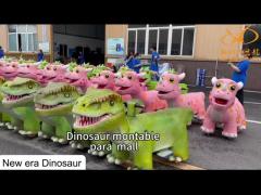 Dino World Animatronic Dinosaur Scooter elettrico per parco divertimenti