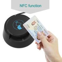 China NFC300 Multi-Function Card Reader with USB Interface - 90x90x40mm ABS Housing for Contact/Contactless Smart Chip Reading for sale