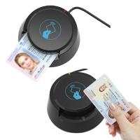 China NFC300 RFID Card Reader - 90×90×40mm ABS Plastic with Contact/Contactless NFC Technology for Secure Authentication for sale